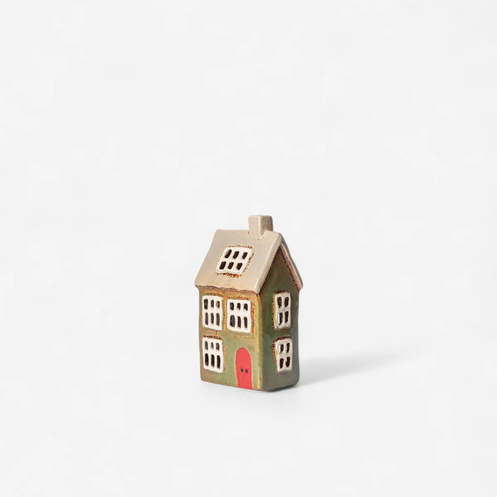 Alsace Tea Light House Christmas | Green – Merchants
