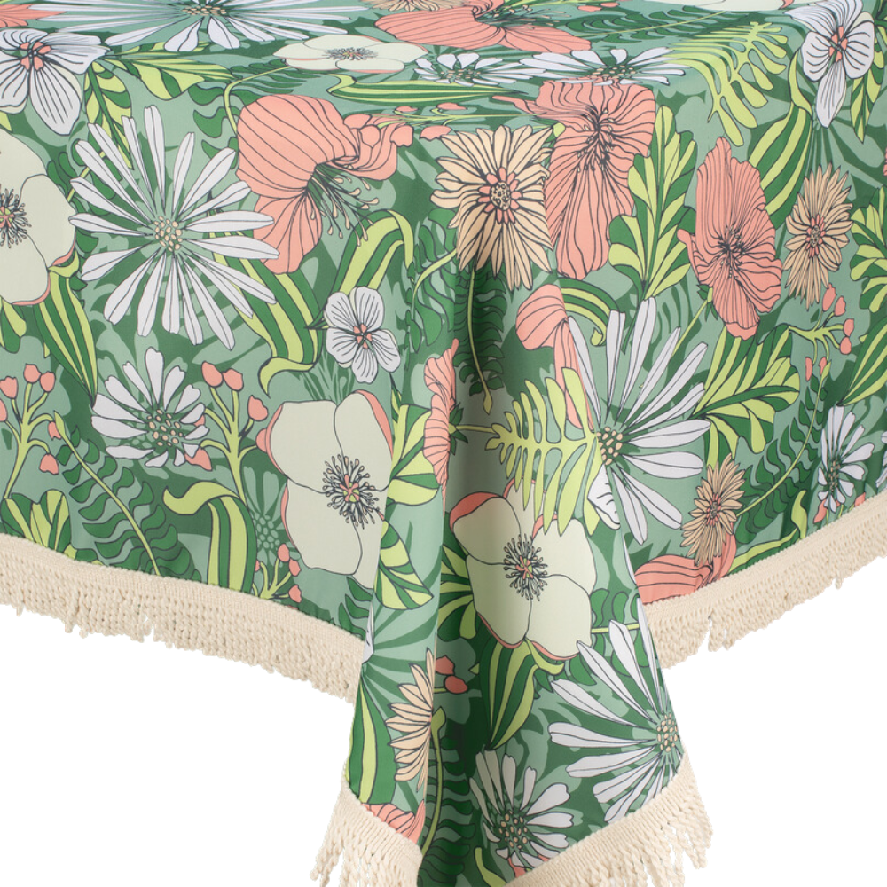 Kollab | Holiday Fringed Tablecloth | Magical Garden – Merchants